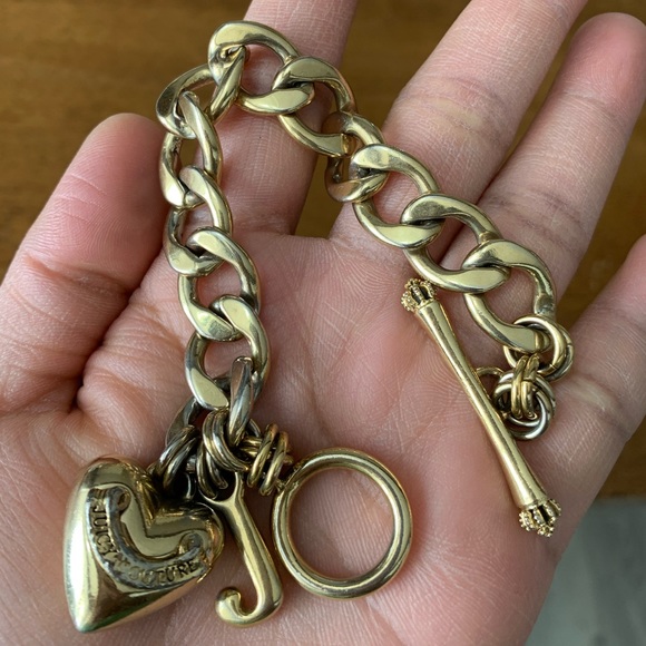 Juicy Couture | Jewelry | Gold Juicy Couture Chain Link Bracelet ...